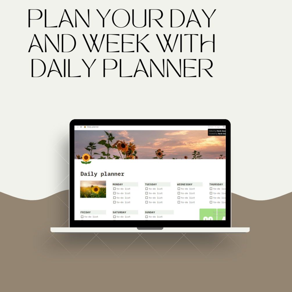 Daily panner Notion template