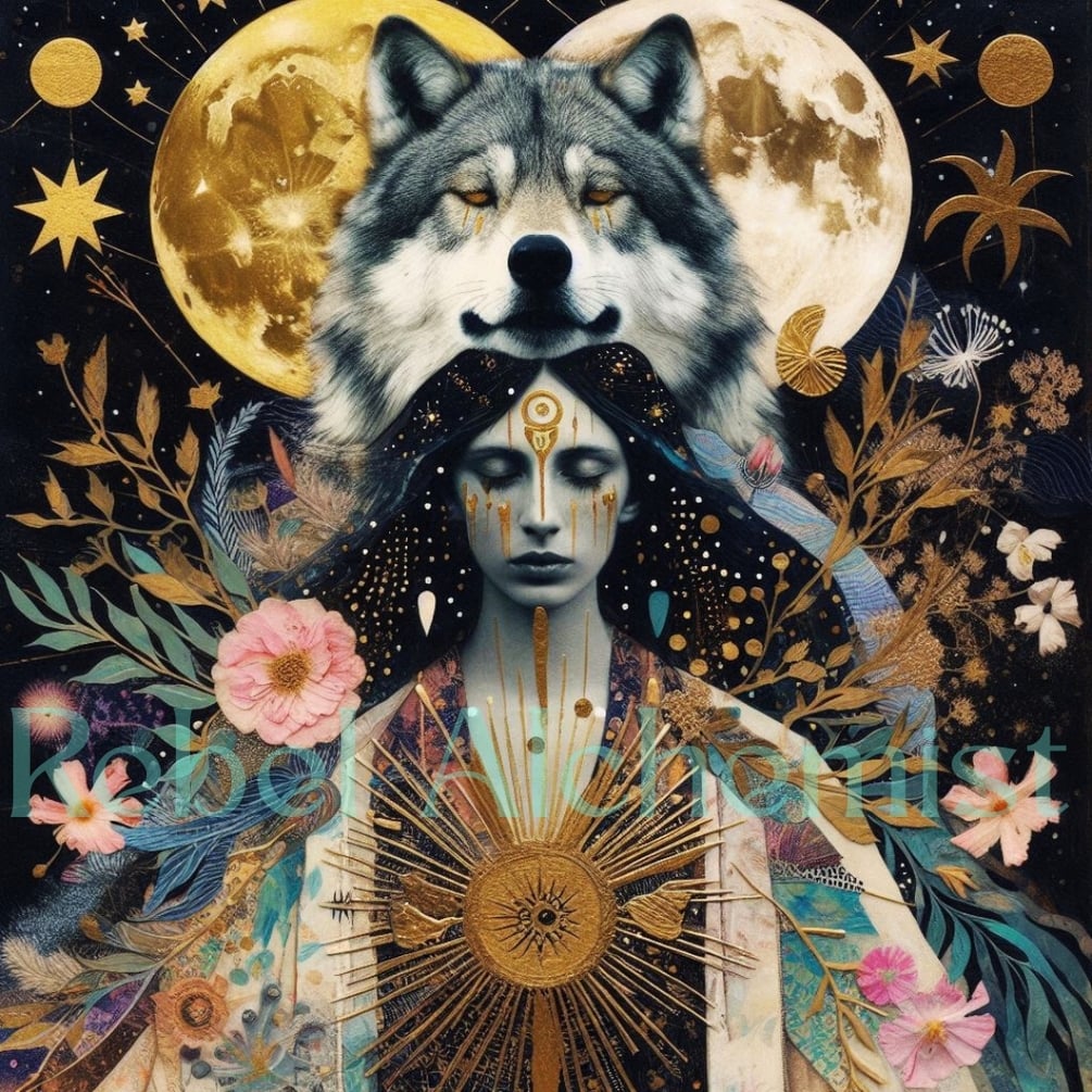 Wolf Priestess of the Golden Moon