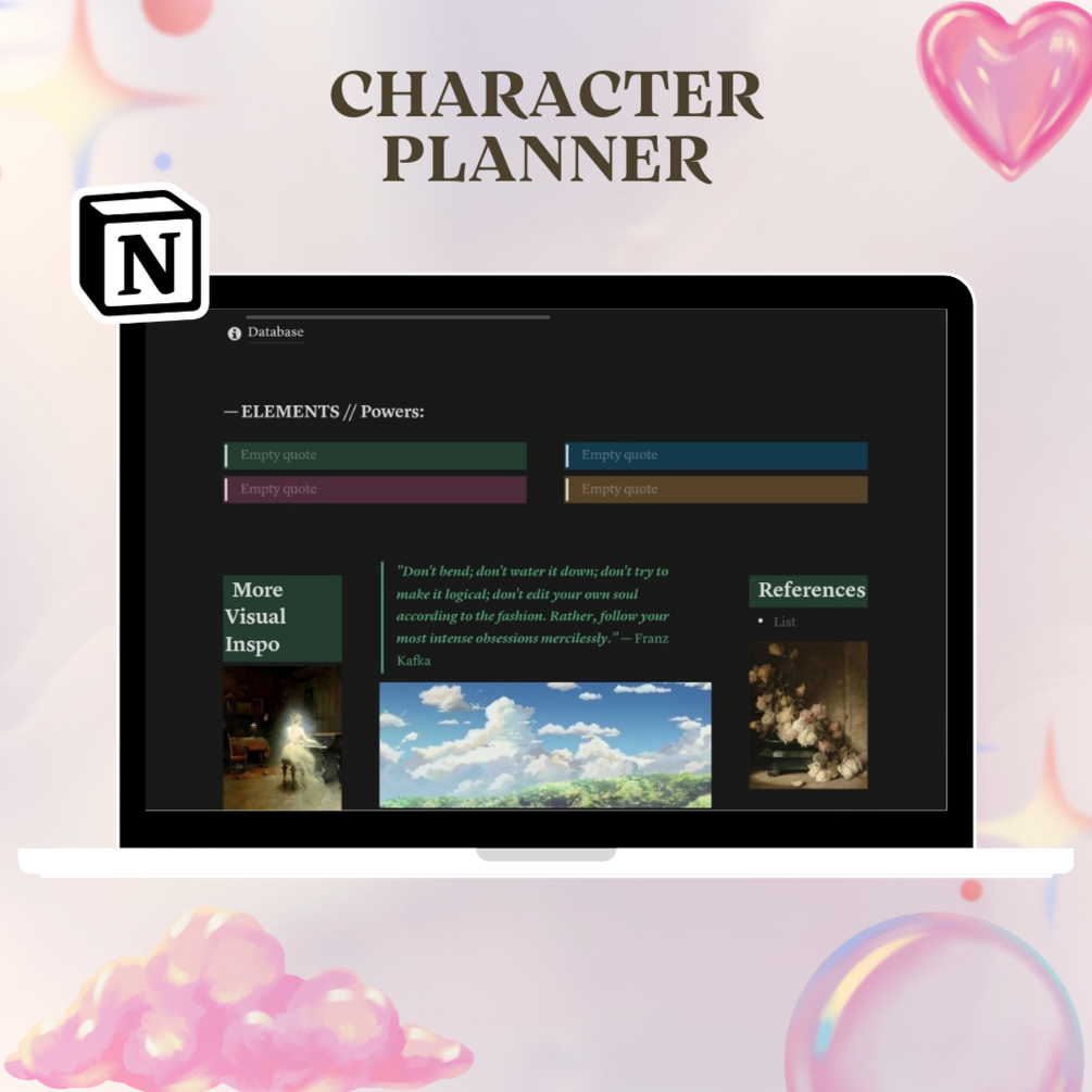 Character Profile Notion Template