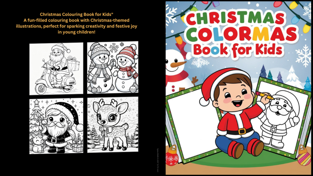 "🎄 Christmas Coloring Book for Kids & Adults: 🎅 Fun & Festive Holiday ...