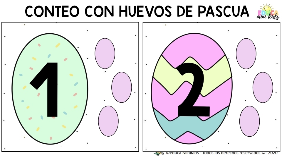 Conteo con Huevos de Pascua