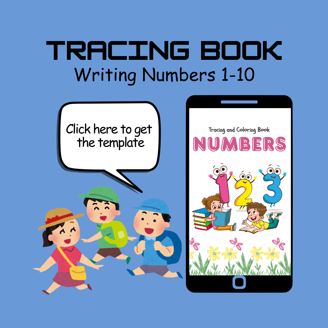 Tracing Book - Writting Numbers 1 to 10