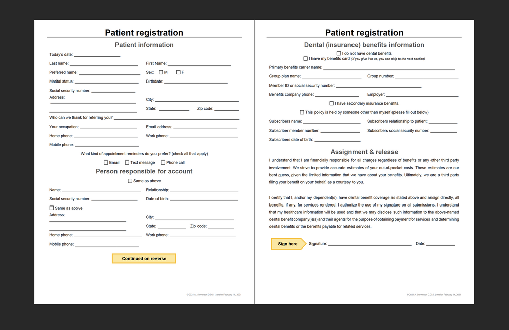 Patient Registration Form