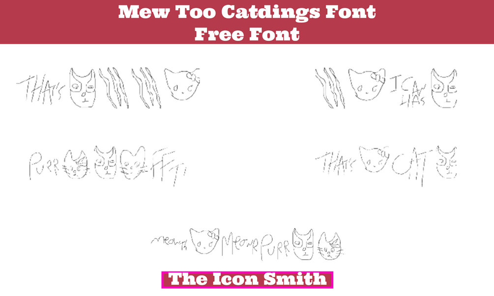 Free Mew Too Catdings Font F24288