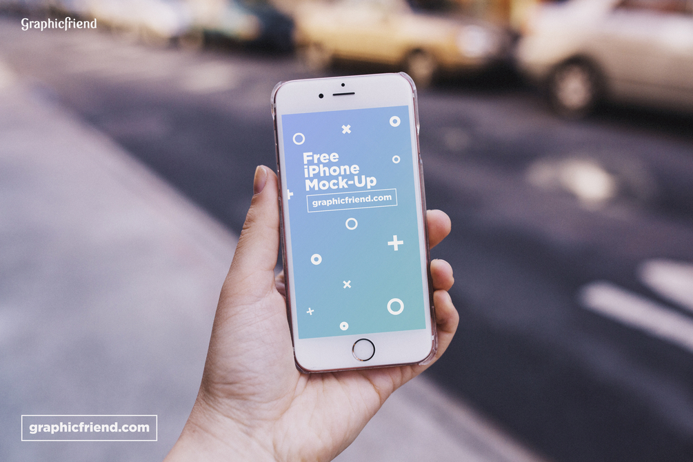 Free iPhone Mock-Up in Hand!