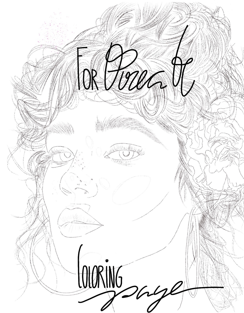 Coloring page for Procreate