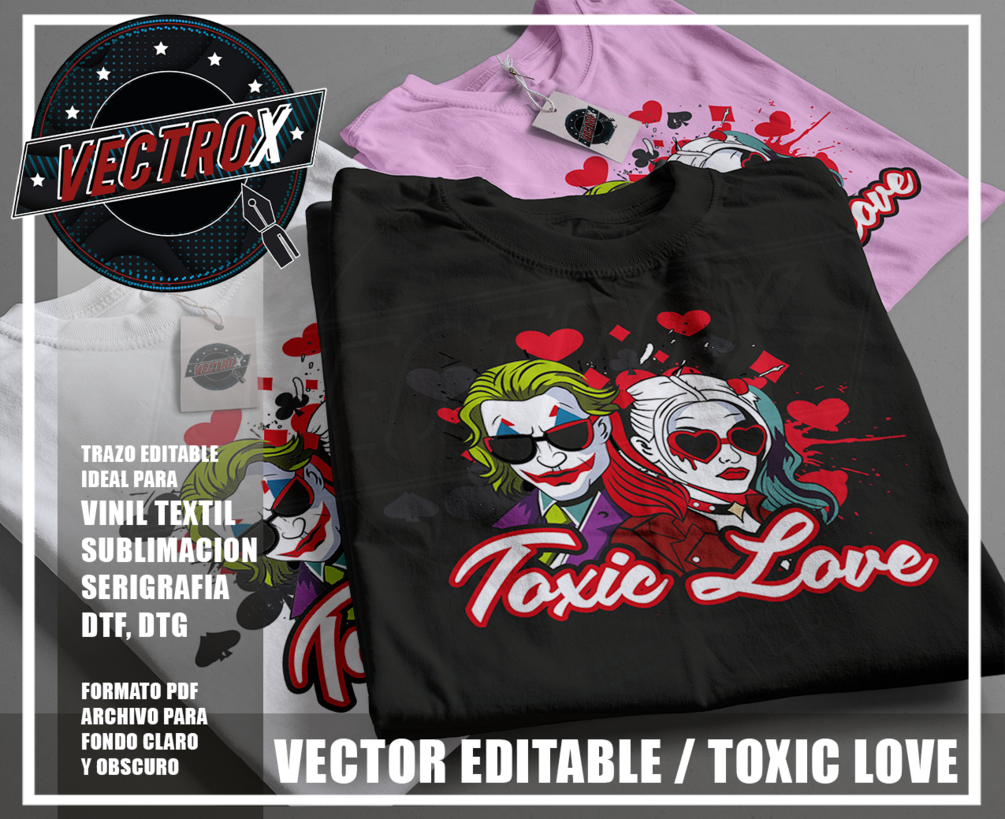 Vector Editable - Toxic Love