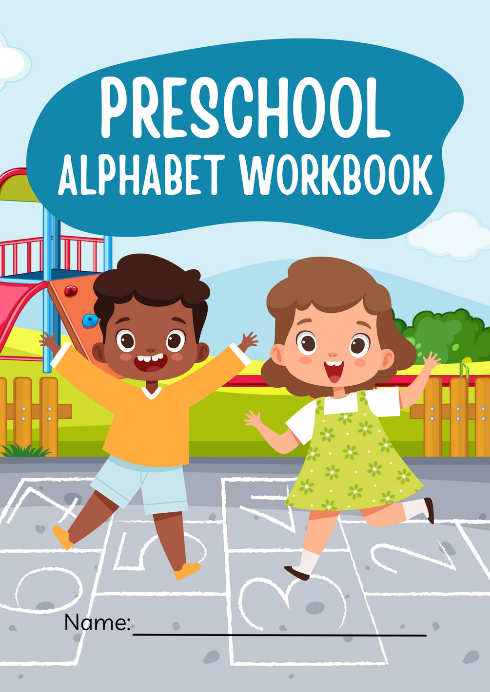PRESCHOOL ALPHABET WORKBOOK + FREE CURSIVE WRITING