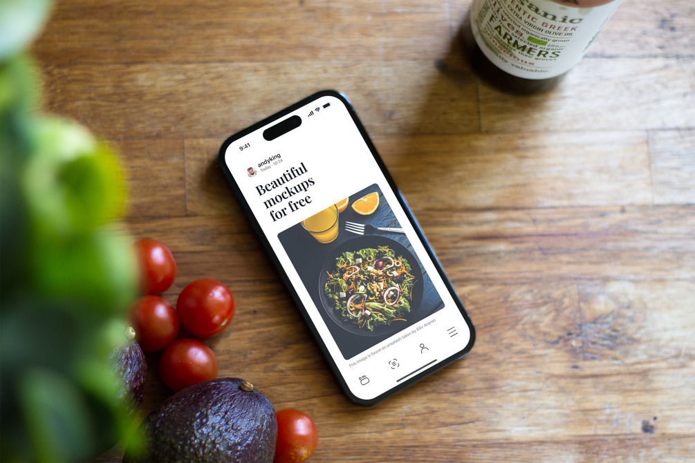 Food Mockup iPhone 14 Pro