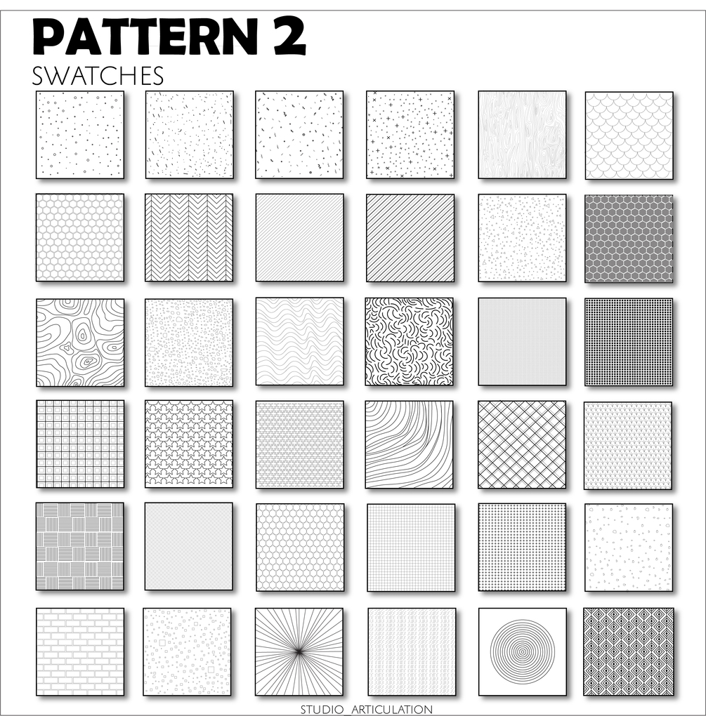 2 PATTERN SWATCHES for illustrator