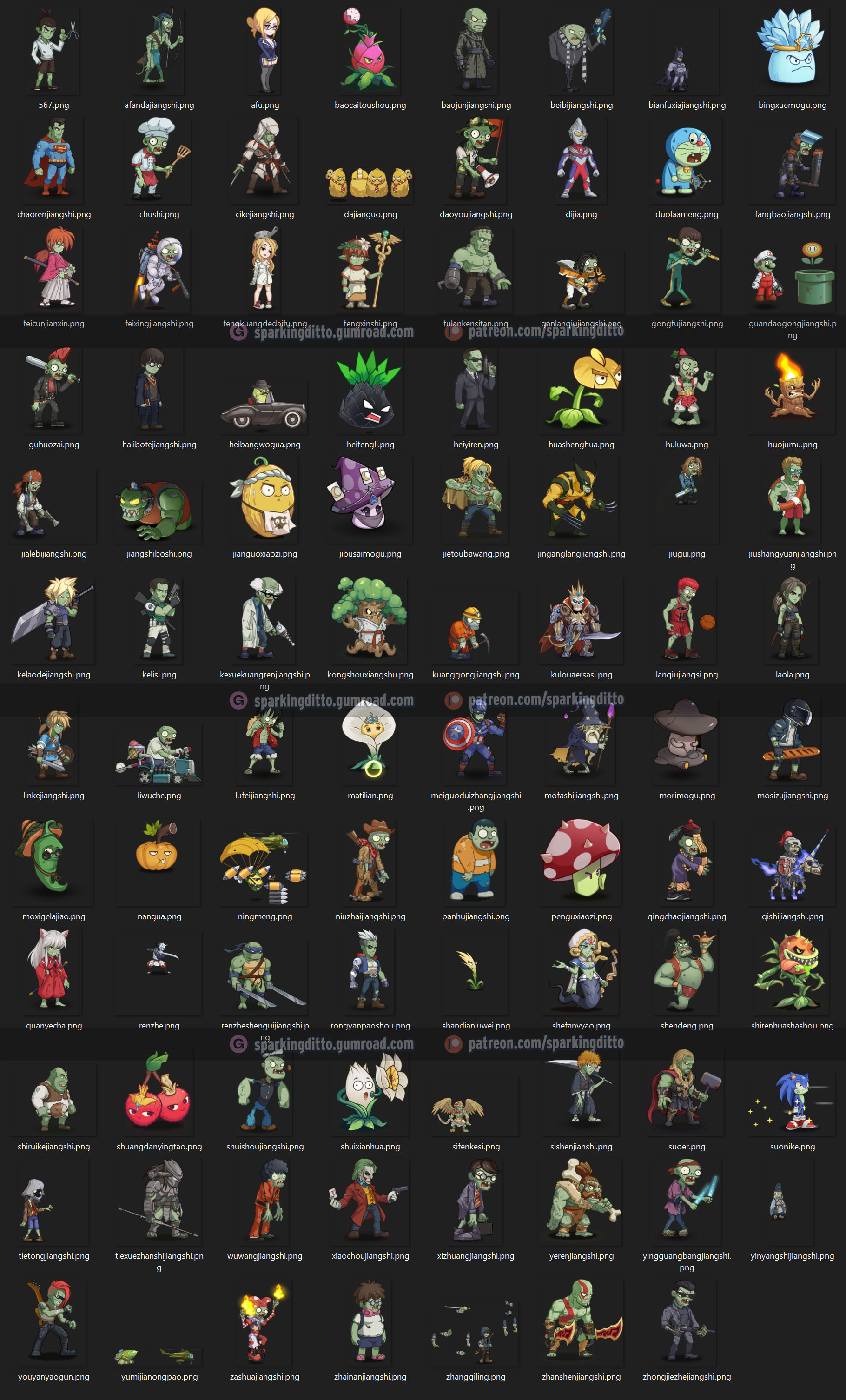 [Spine Pro] Zombies Heroes Animation