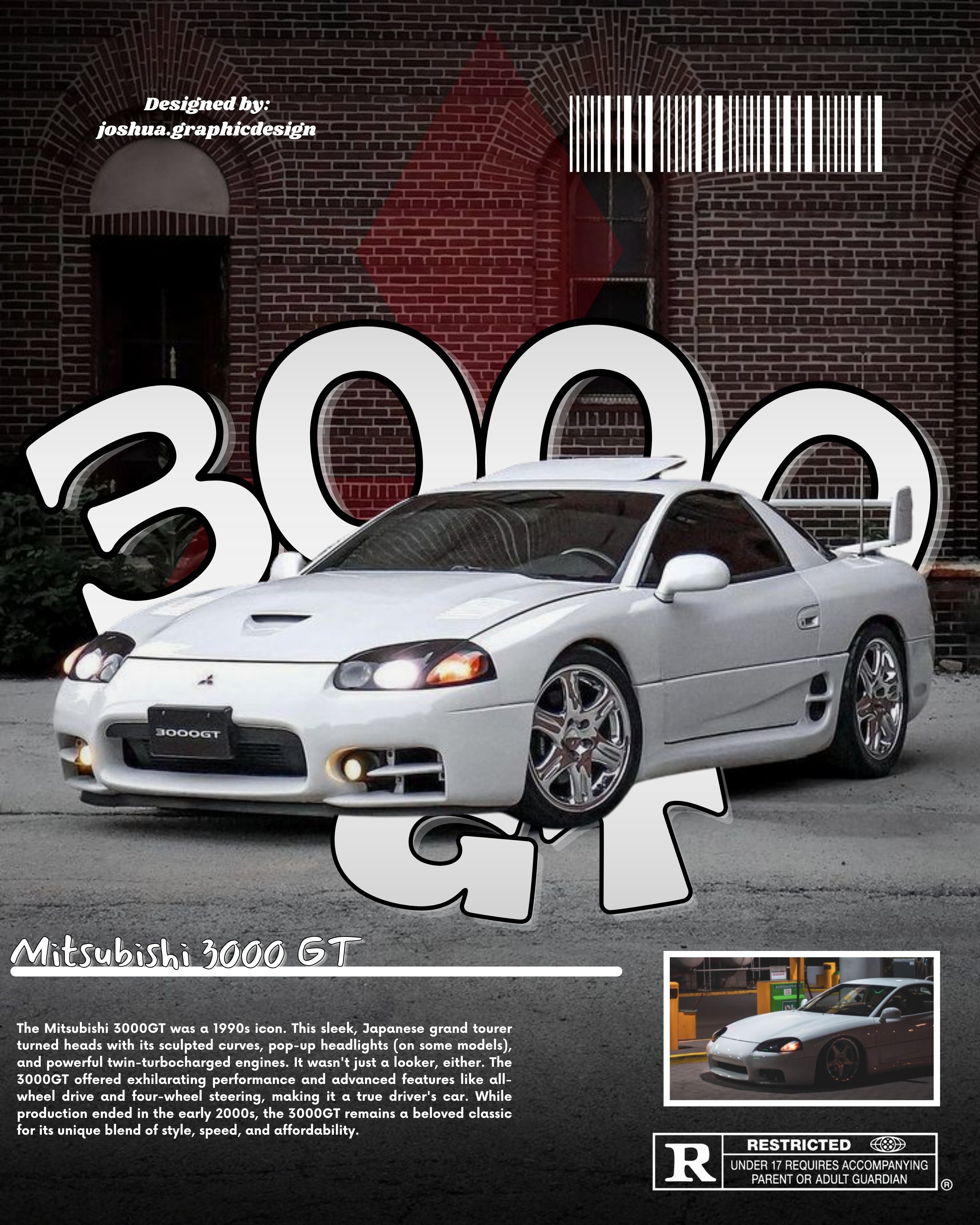 [FREE] Mitsubishi 3000GT Graphic Design