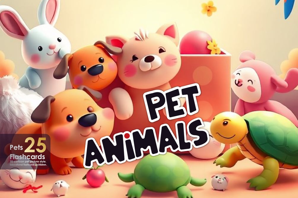 Pet Animals Flashcards – Full Version
