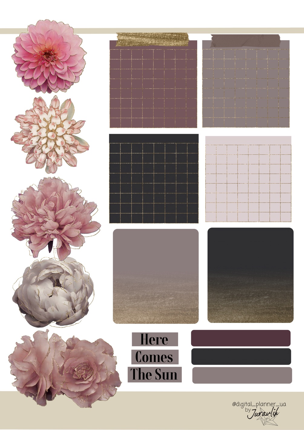 Dark Spring GoodNotes Stickers