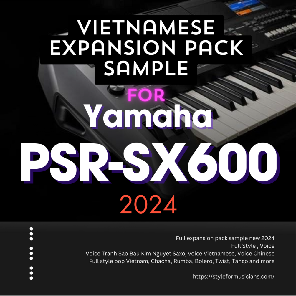 Vietnamese Expansion Pack Sample For PSR SX600 2024 Download