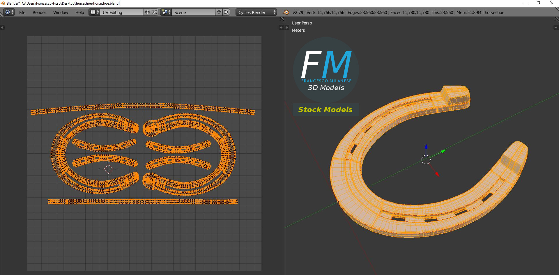3D MODEL - Horseshoe
