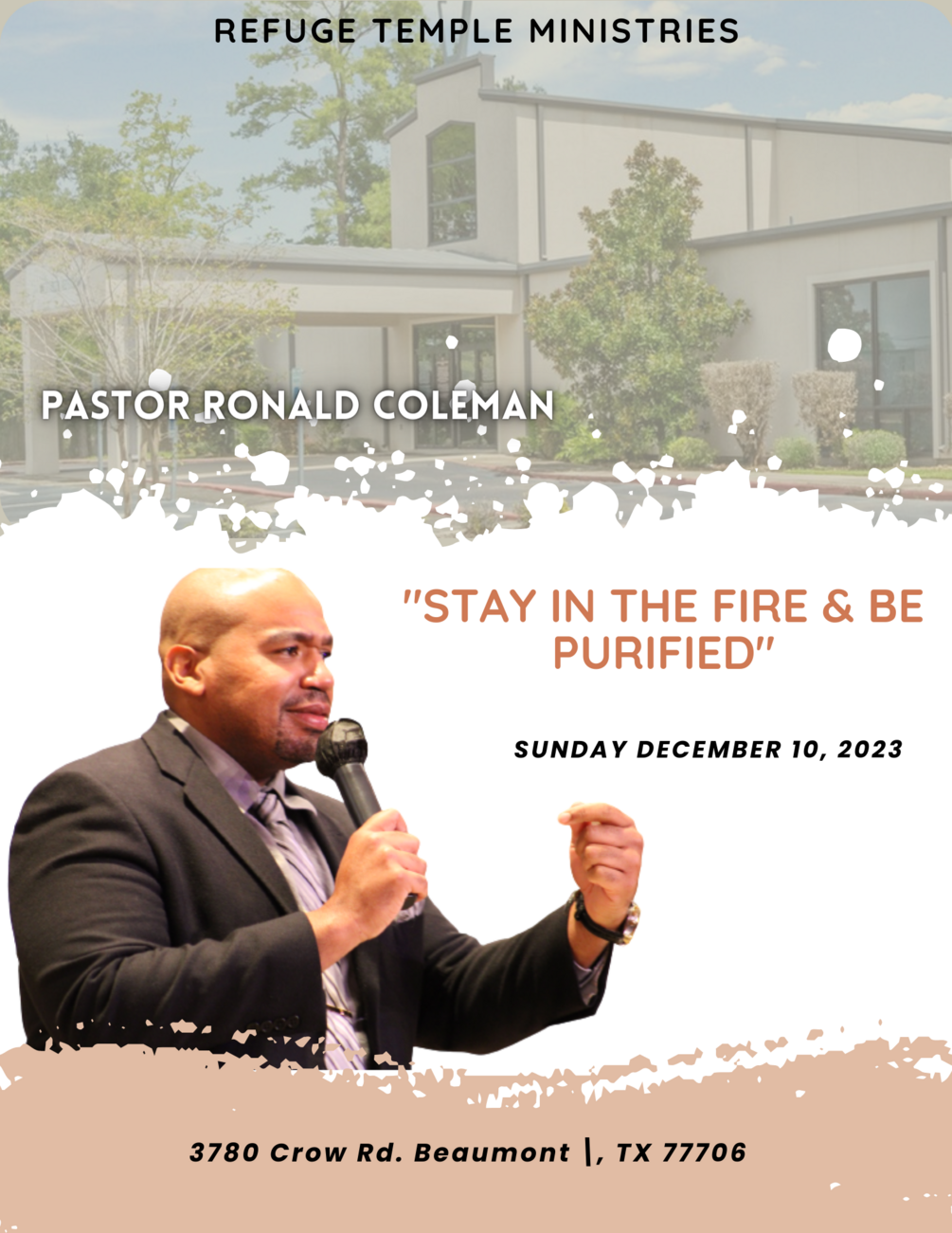 Pastor Ron Coleman - "Stay In The Fire & Be Purified"