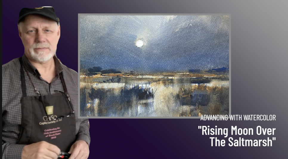 Advancing with Watercolor: "Moonlight over the Salt Marsh" Paint a ...