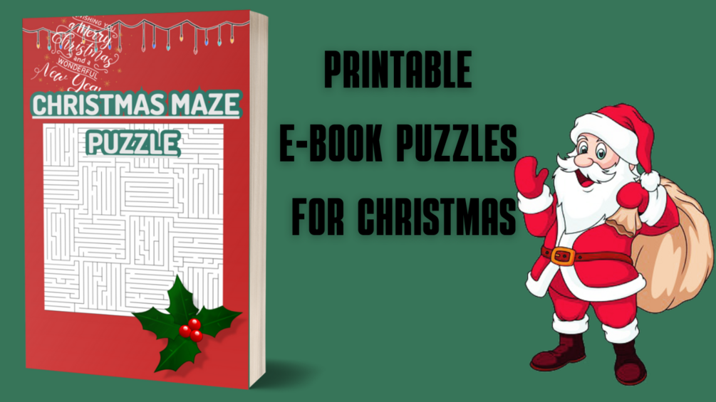 Christmas Maze Puzzle Game Printable E-book: Unlocking Festive Mazes ...