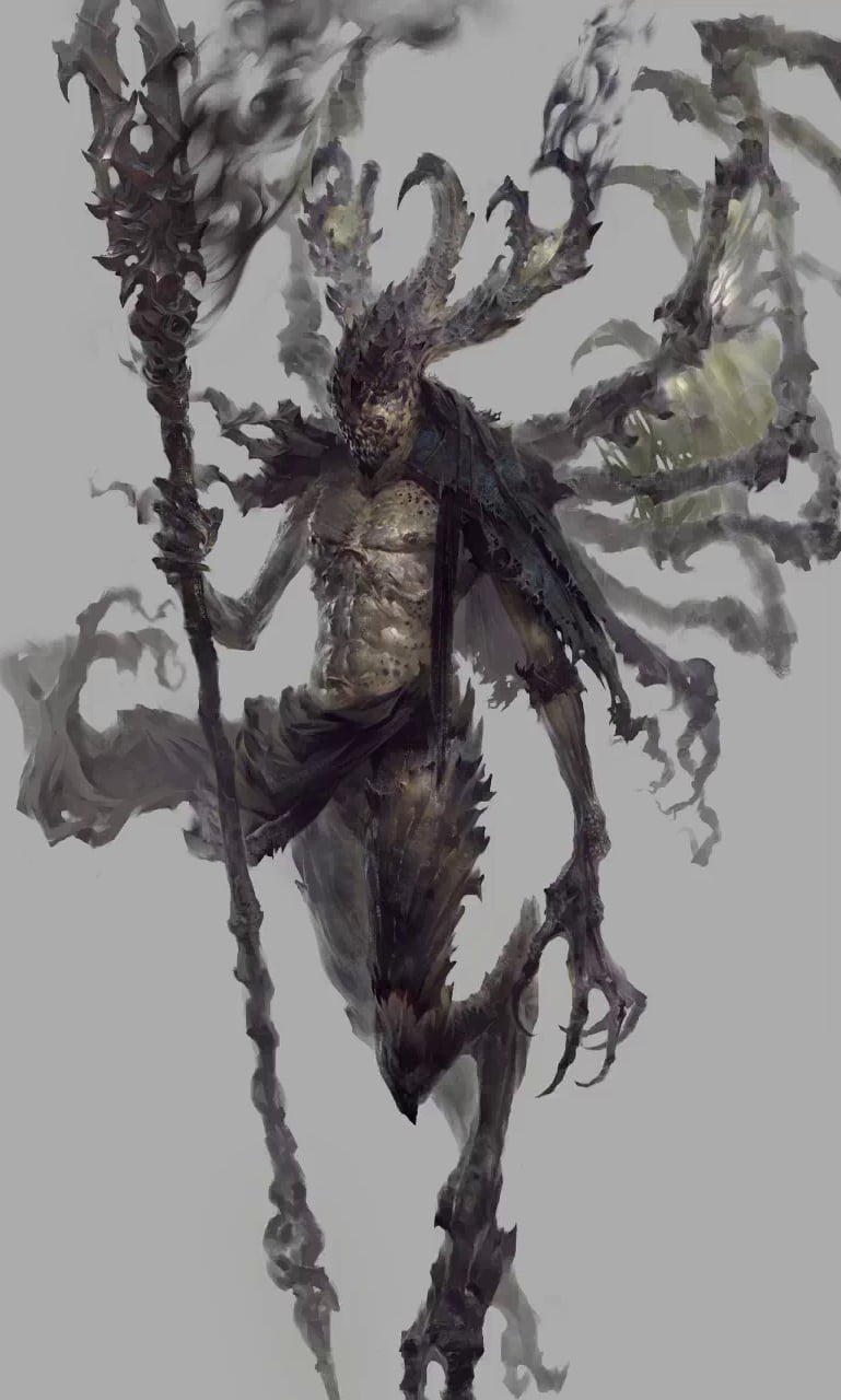 Marat Ars Concept Art Series Dark Souls Demon 12h Real-time Digital Painting