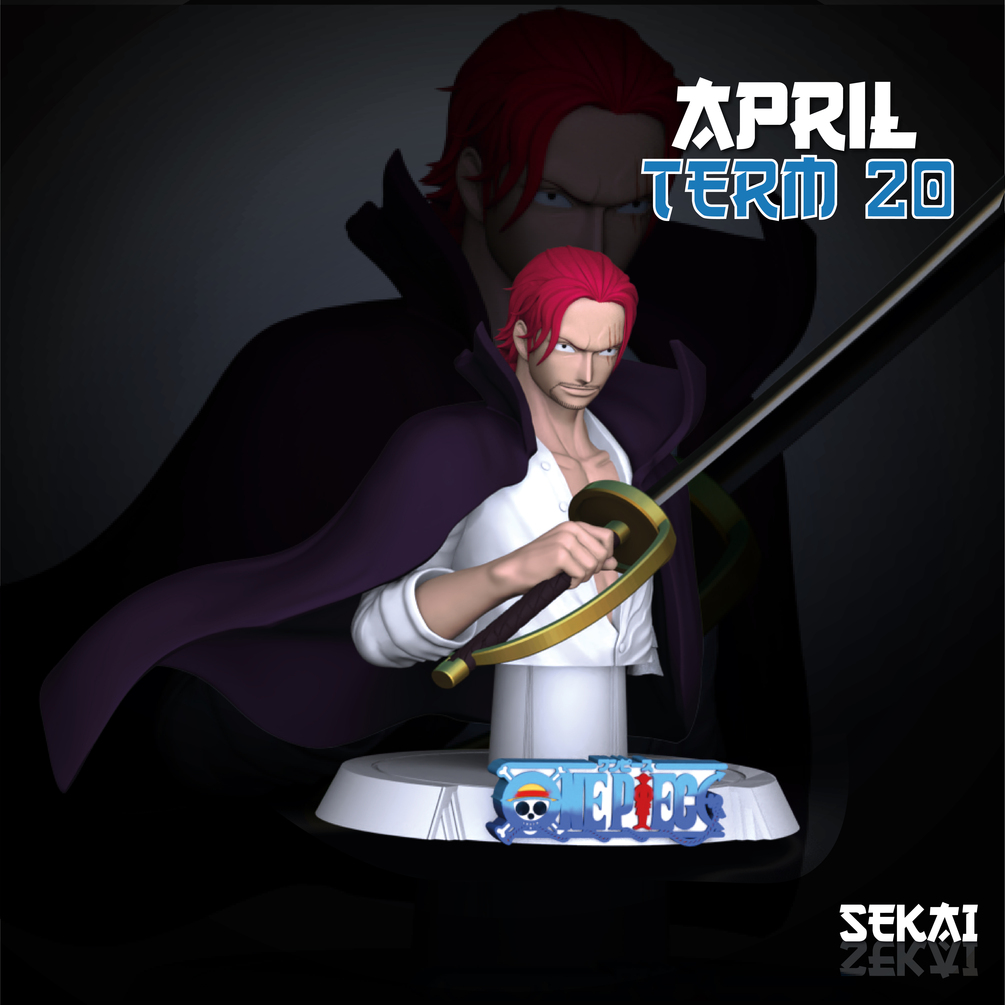 Shanks Bust - Sekai 3D Models - Tested and Ready for 3D printing