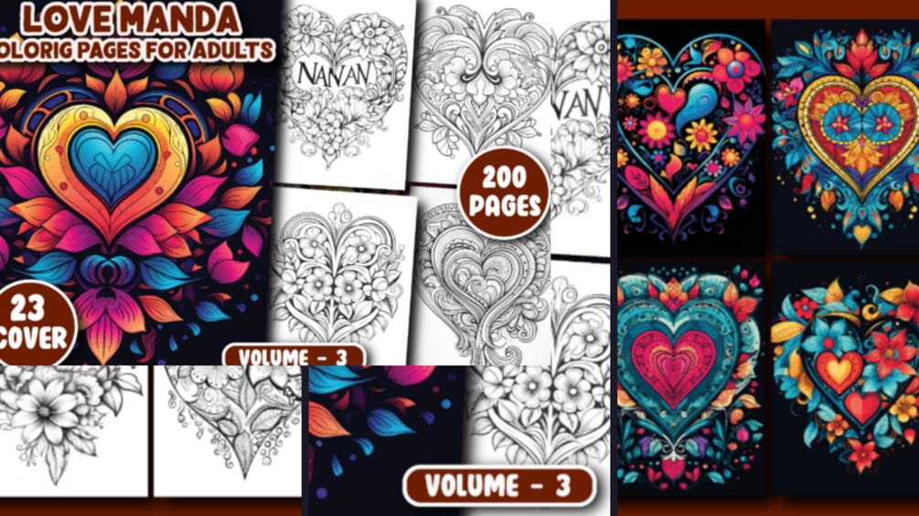 50 Love Manda Coloring Pages for Adult