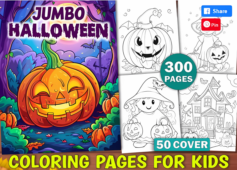 Jumbo Halloween Coloring Pages