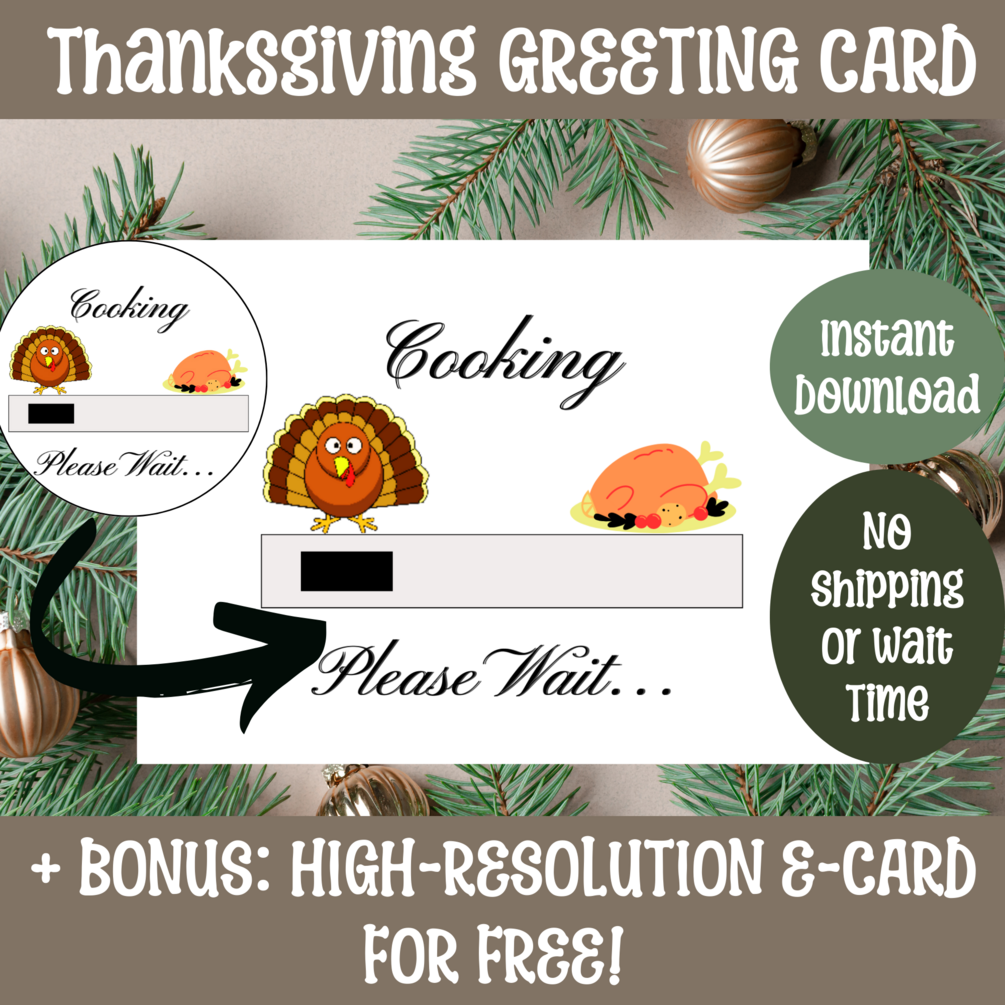 Digital Thanksgiving Greeting Card