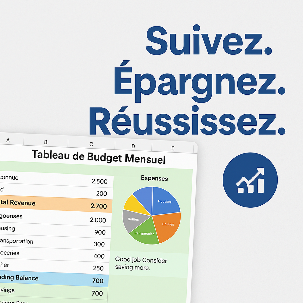 📊 Tableau de Budget Mensuel – Simple, Visuel et Intelligent