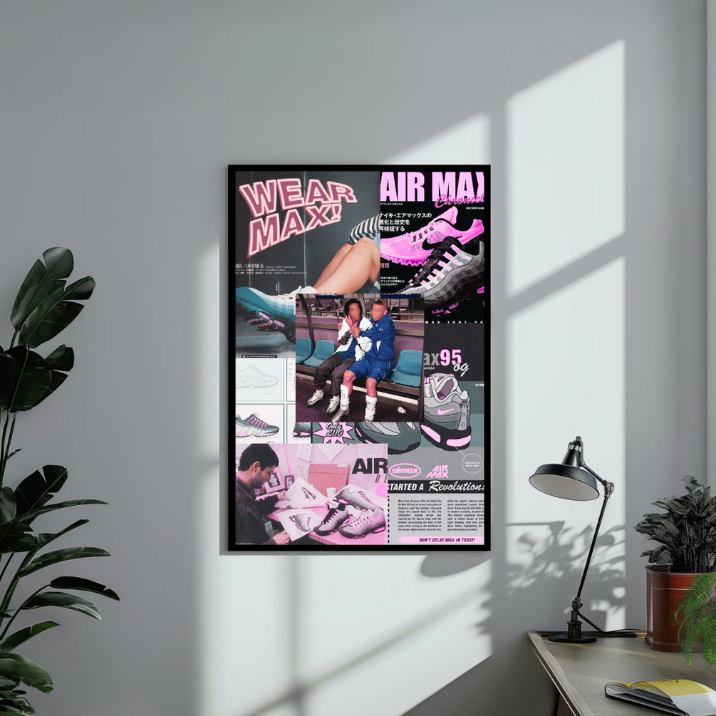 Retro Nike AM95 poster