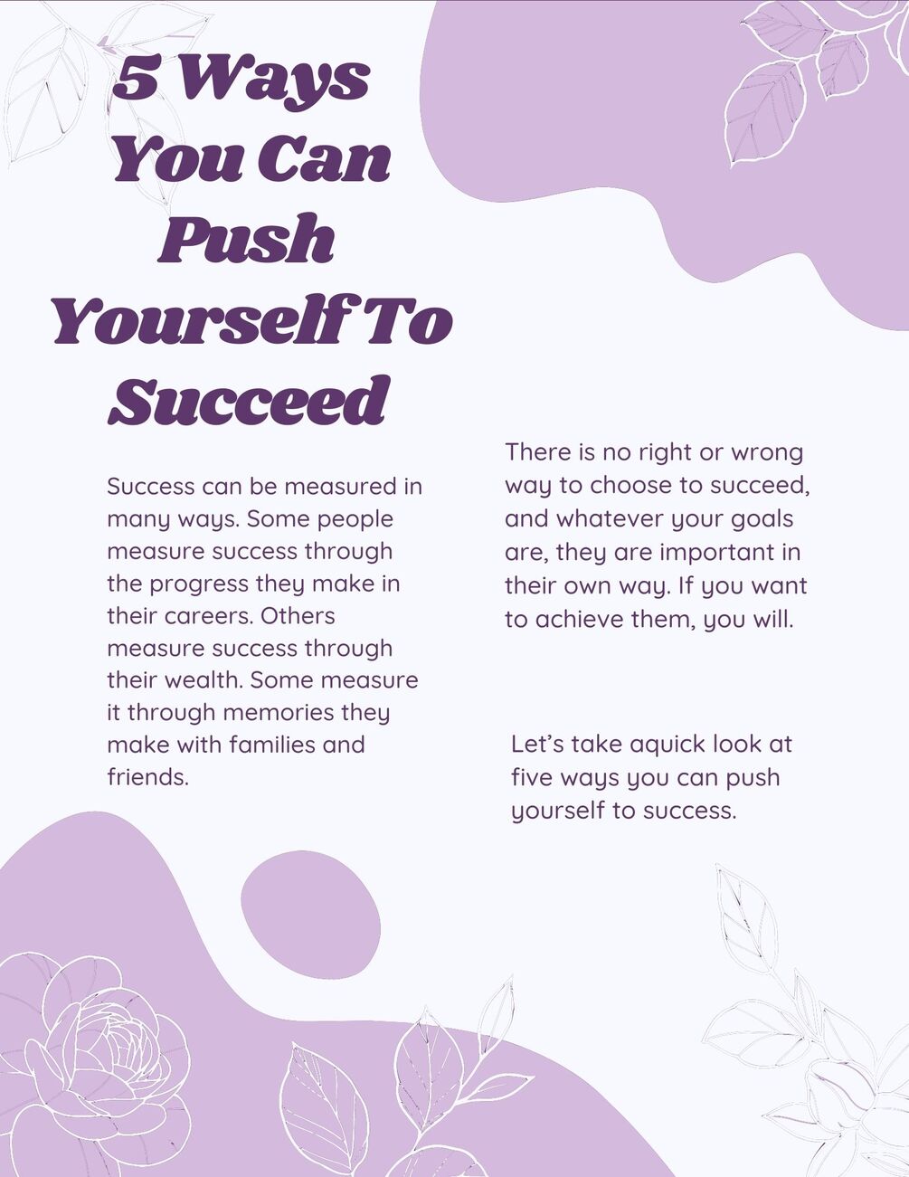 5 Ways You Can Push Yourself To Succeed