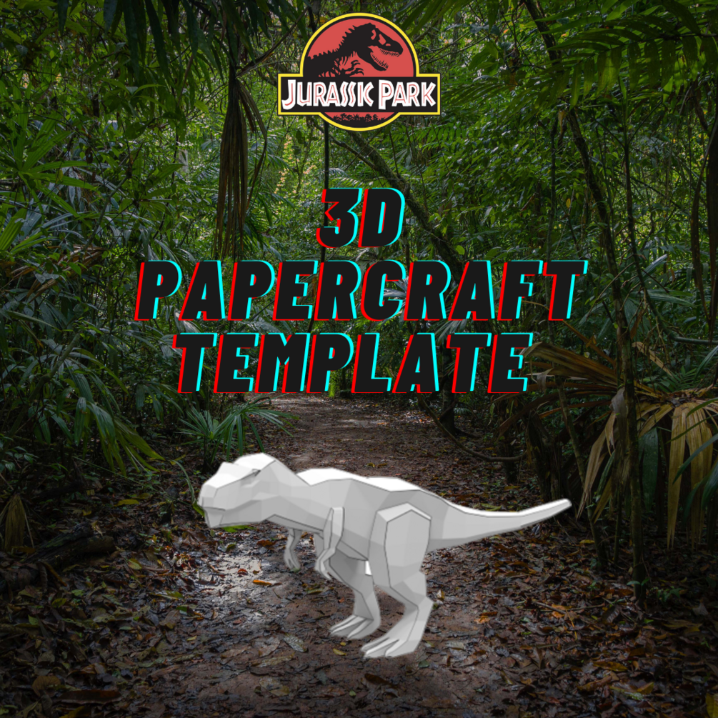 T-REX Papercraft Template