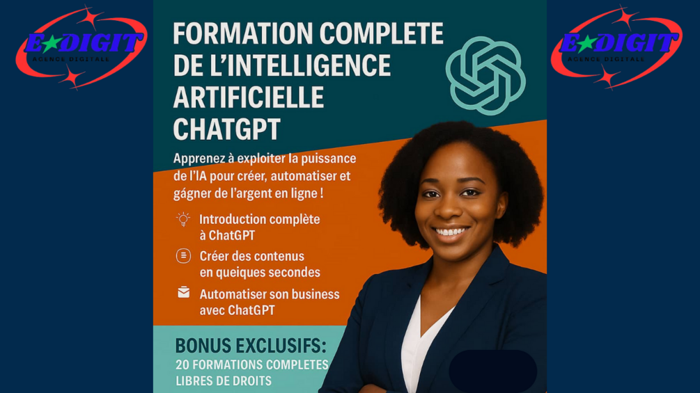 Formation complète de l'Intelligence Artificielle ChatGPT