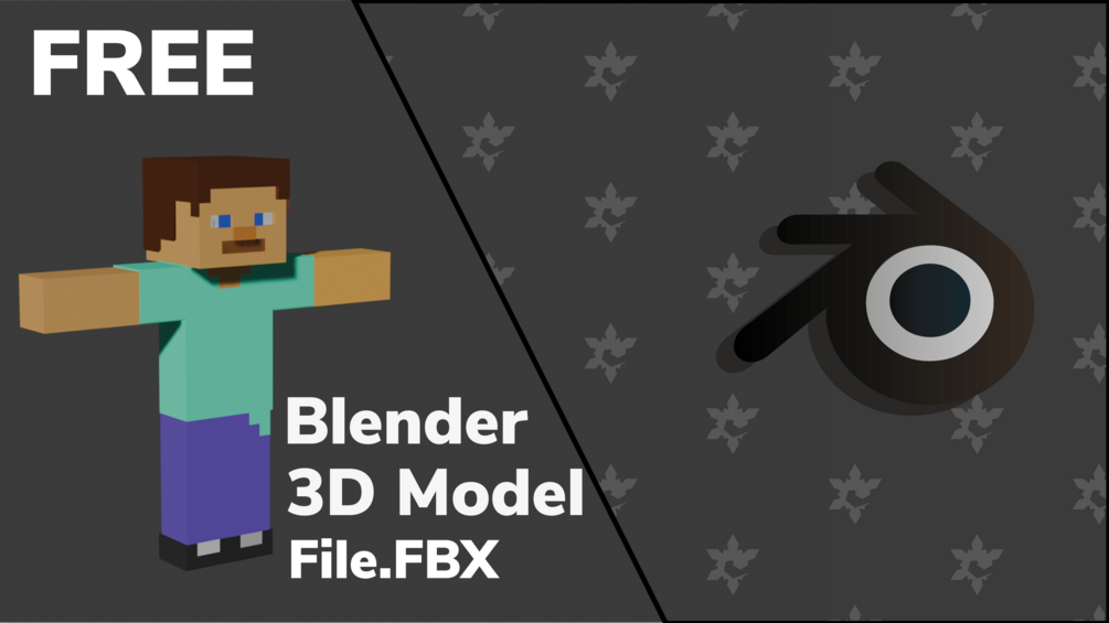 FREE - Steve Minecraft 3D Model