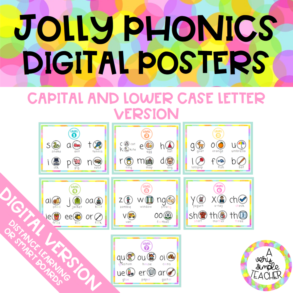 JOLLY PHONICS Digital posters for distance learning