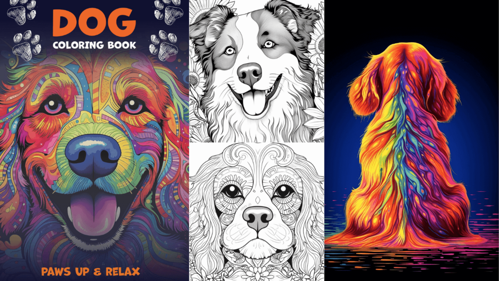 Dog Colouring Book - (Relax & Unwind)