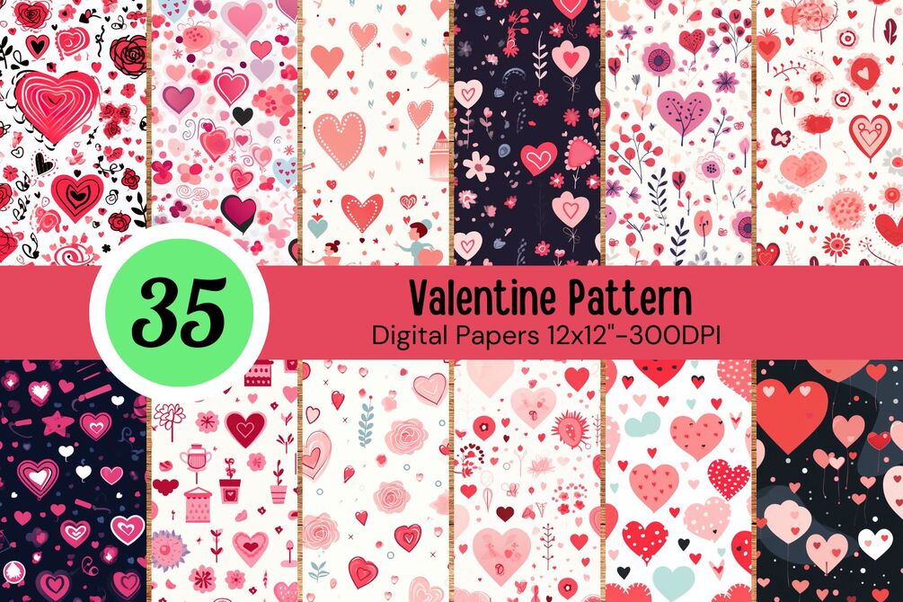 Valentine Hearts Pattern