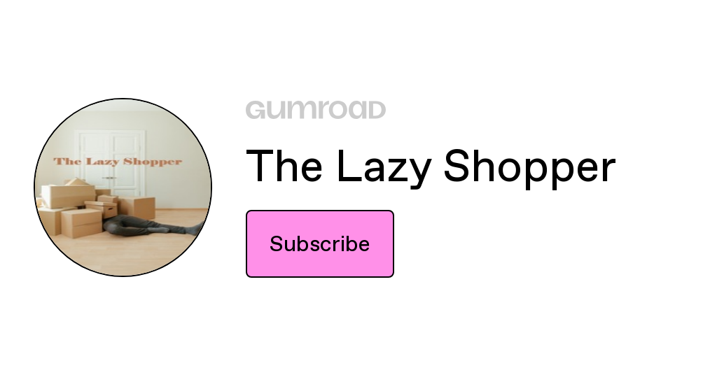 The Lazy Shopper