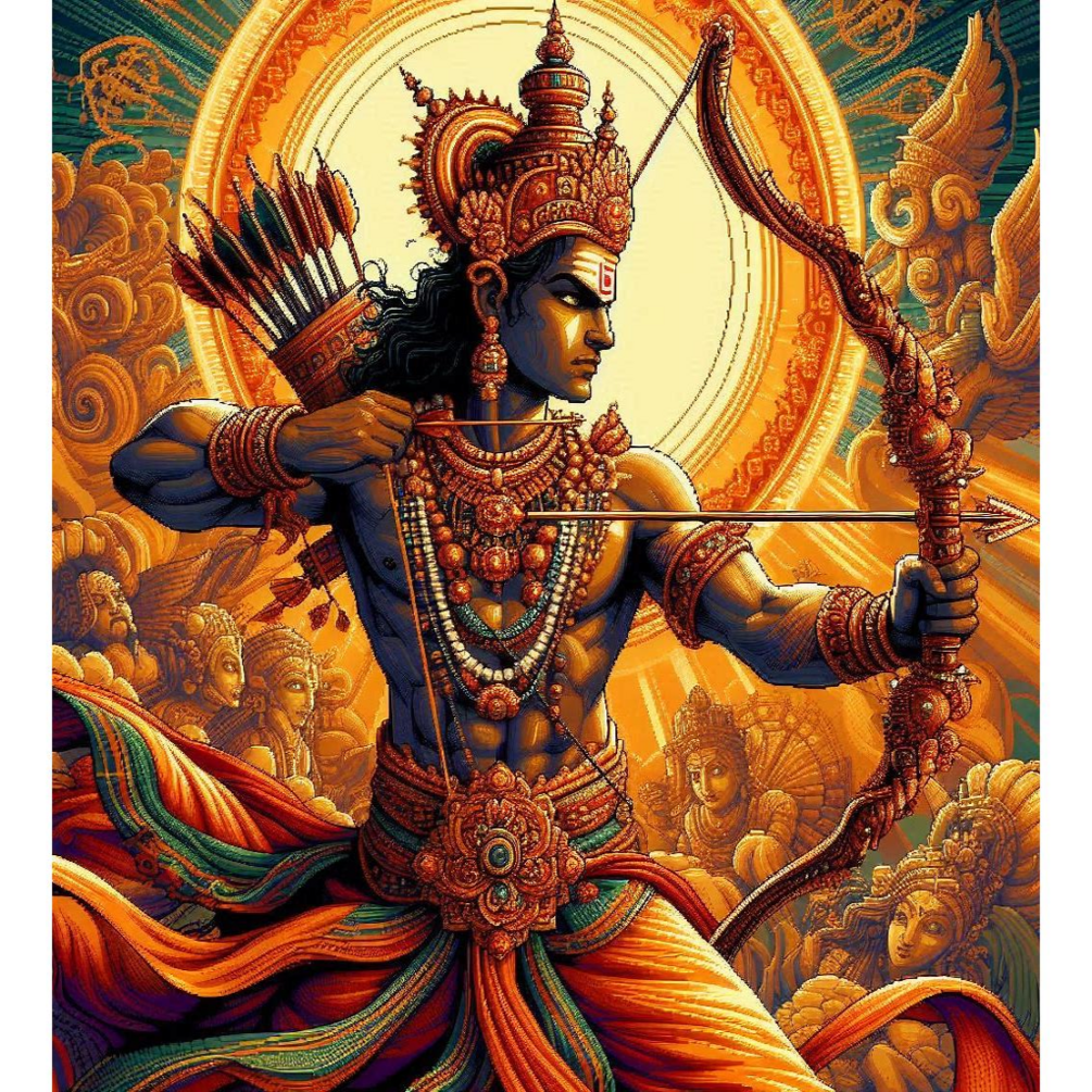 Abstract Expression Images of Lord Ram 🌟🎨