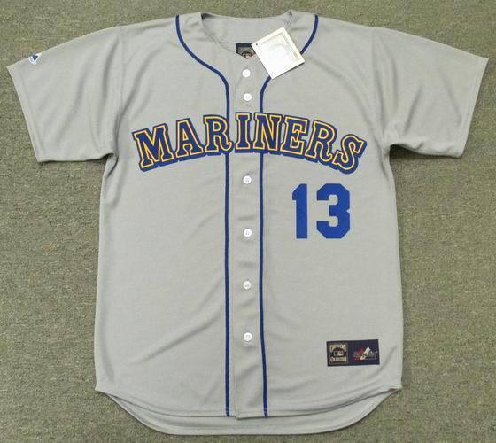 Omar Vizquel Seattle Mariners Throwback Jersey (Grey, White)