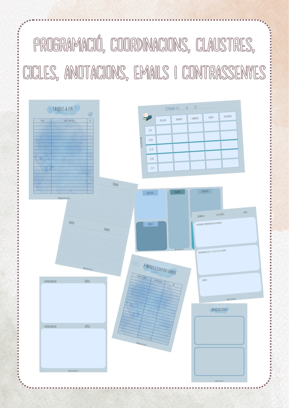 Quadern docent 24-25 “blau”