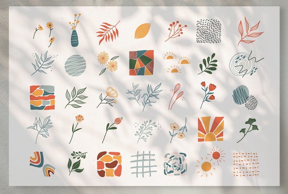 Digital Elements Huge Collection: EPS, JPG, PDF, PNG, SVG