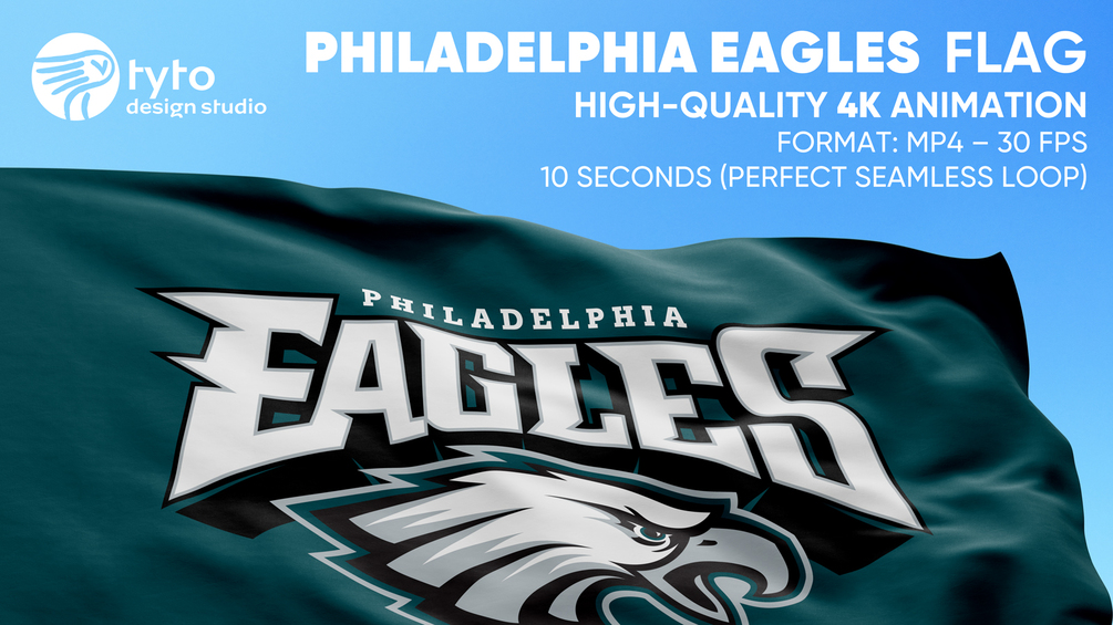 PHILADELPHIA EAGLES Flag Animation