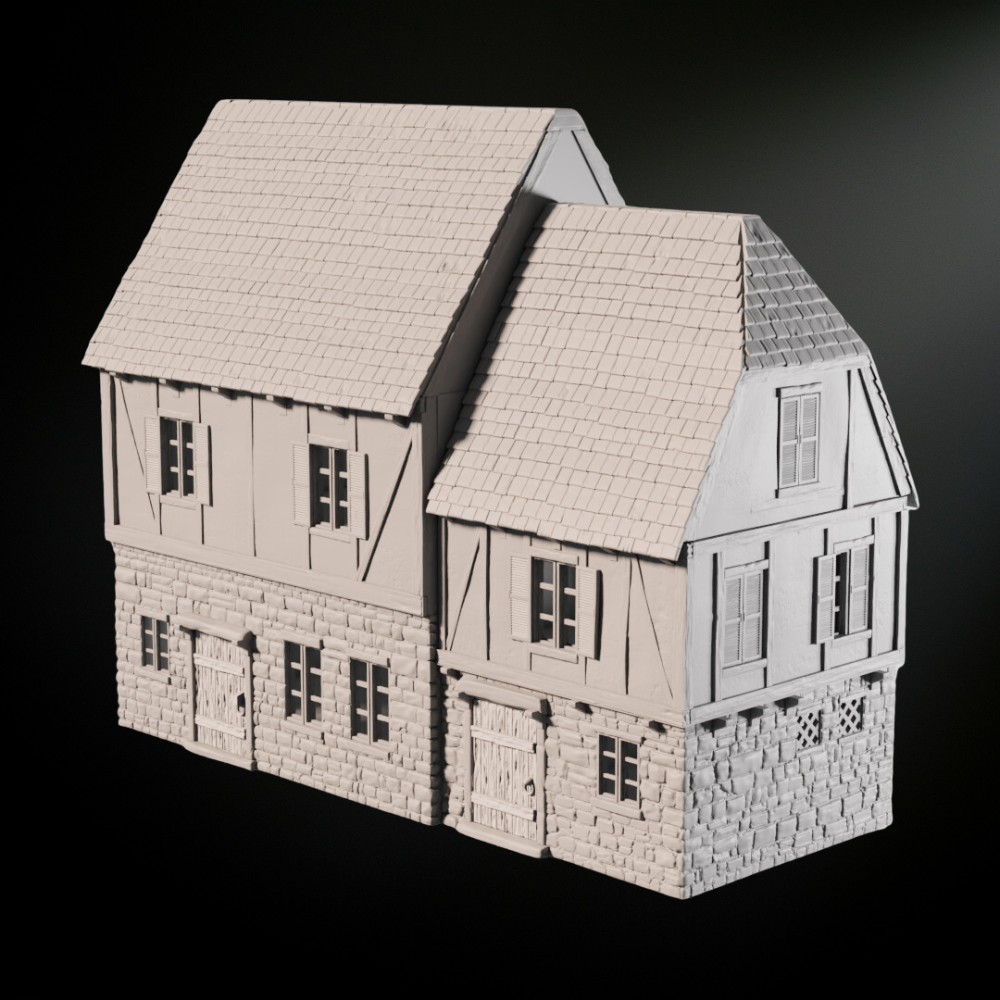 Medieval Houses STL Files – 3D Printable Buildings for Wargaming ...