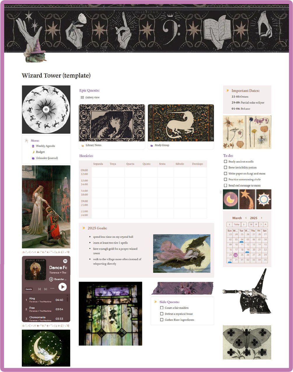 Wizard Tower 🧙‍♂️(Notion Template)