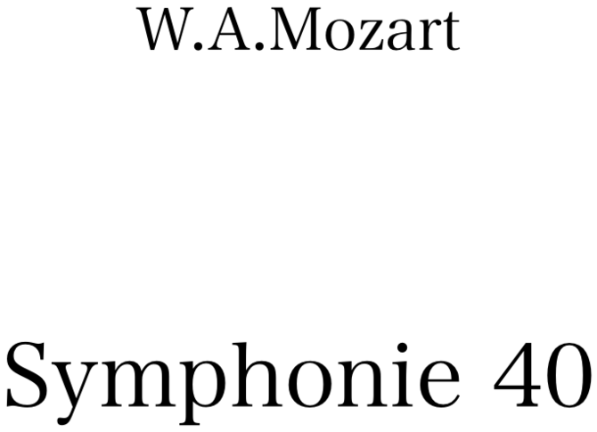 Mozart:Symphony40 1st movement