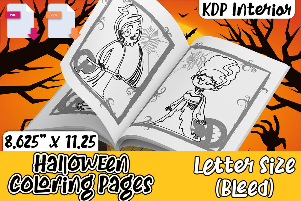 KDP Halloween Coloring Pages