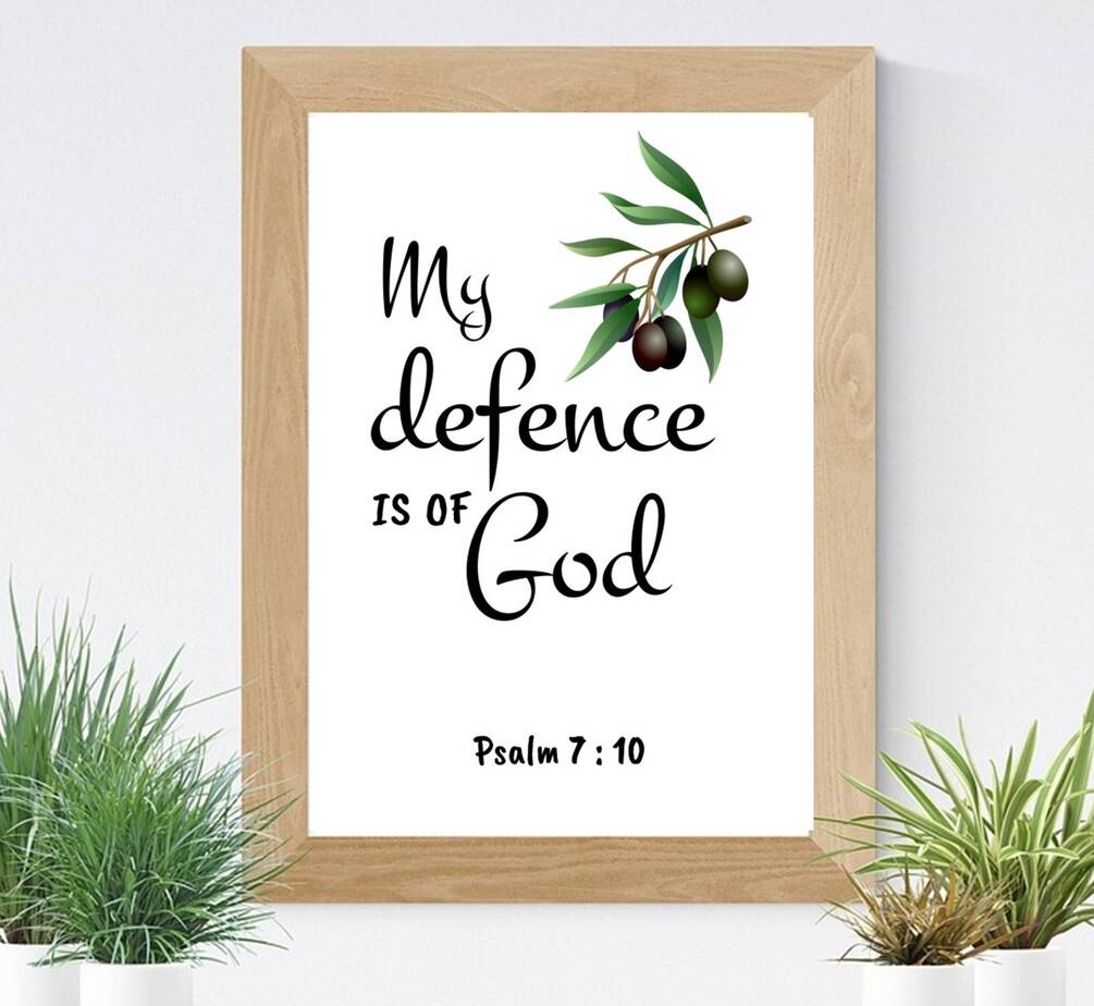 Psalm 7:10 God defense (olives)
