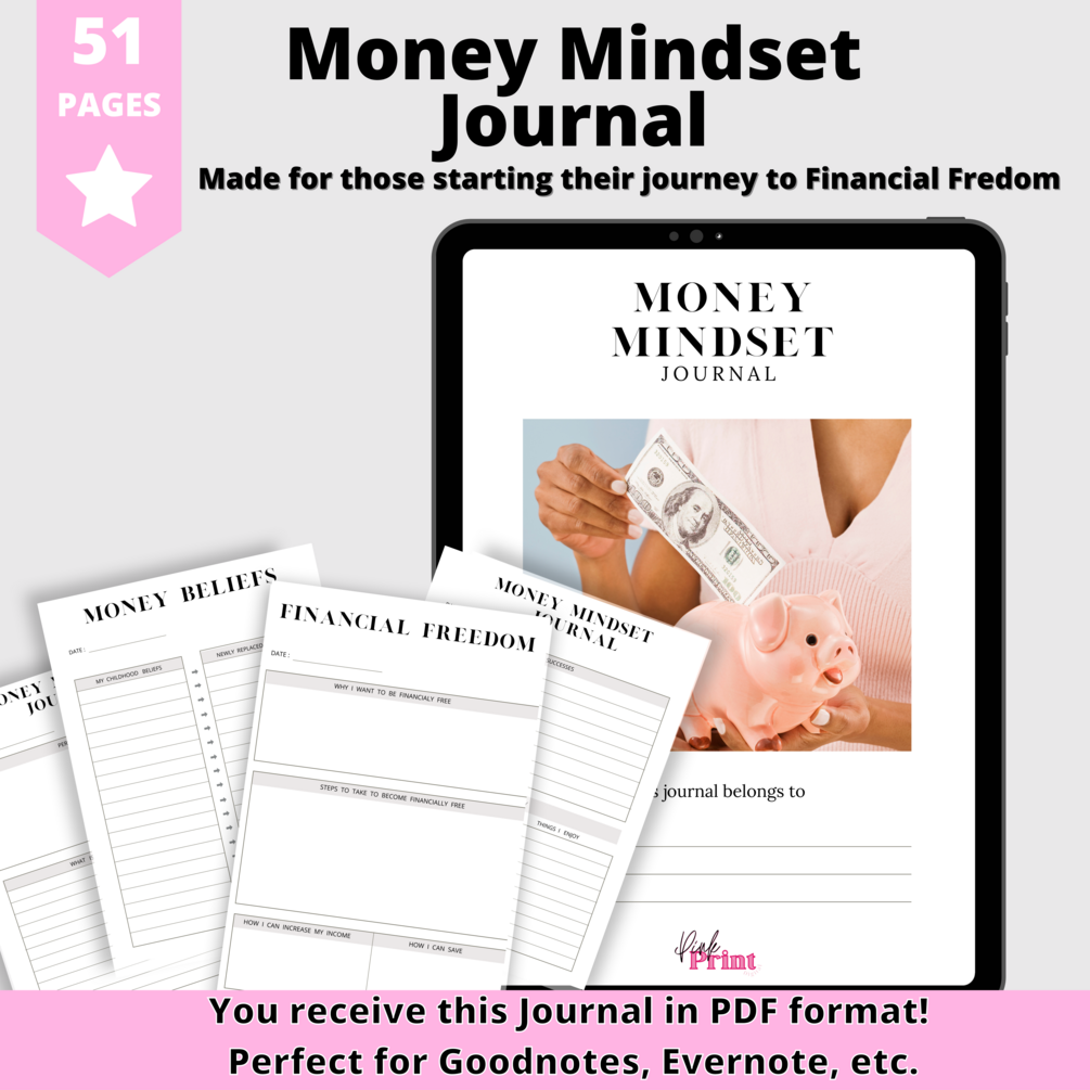 Money Mindset Journal | Financial Freedom Journal | Finance Journal ...