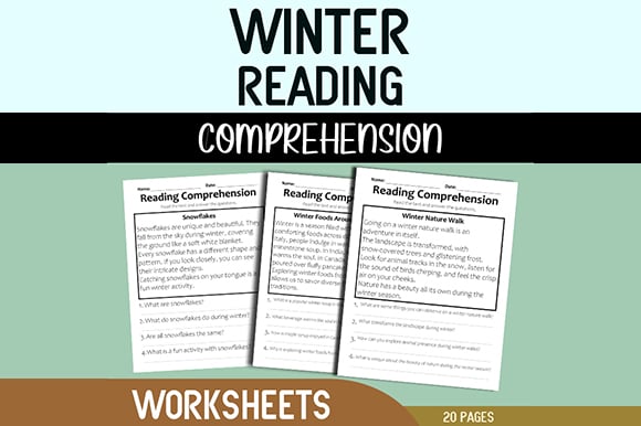 Winter Reading Comprehension Worksheets